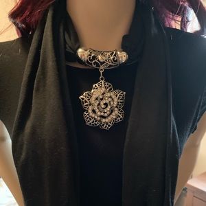 Accessories | Gorgeous Jeweled Scarf | Poshmark
